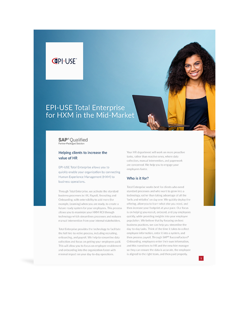 Total Enterprise Brochure | EPI-USE