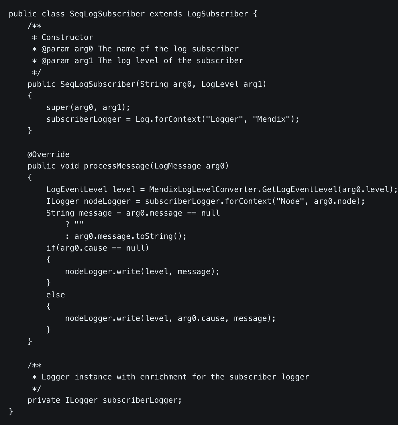 Semantic/Structured logging in Mendix