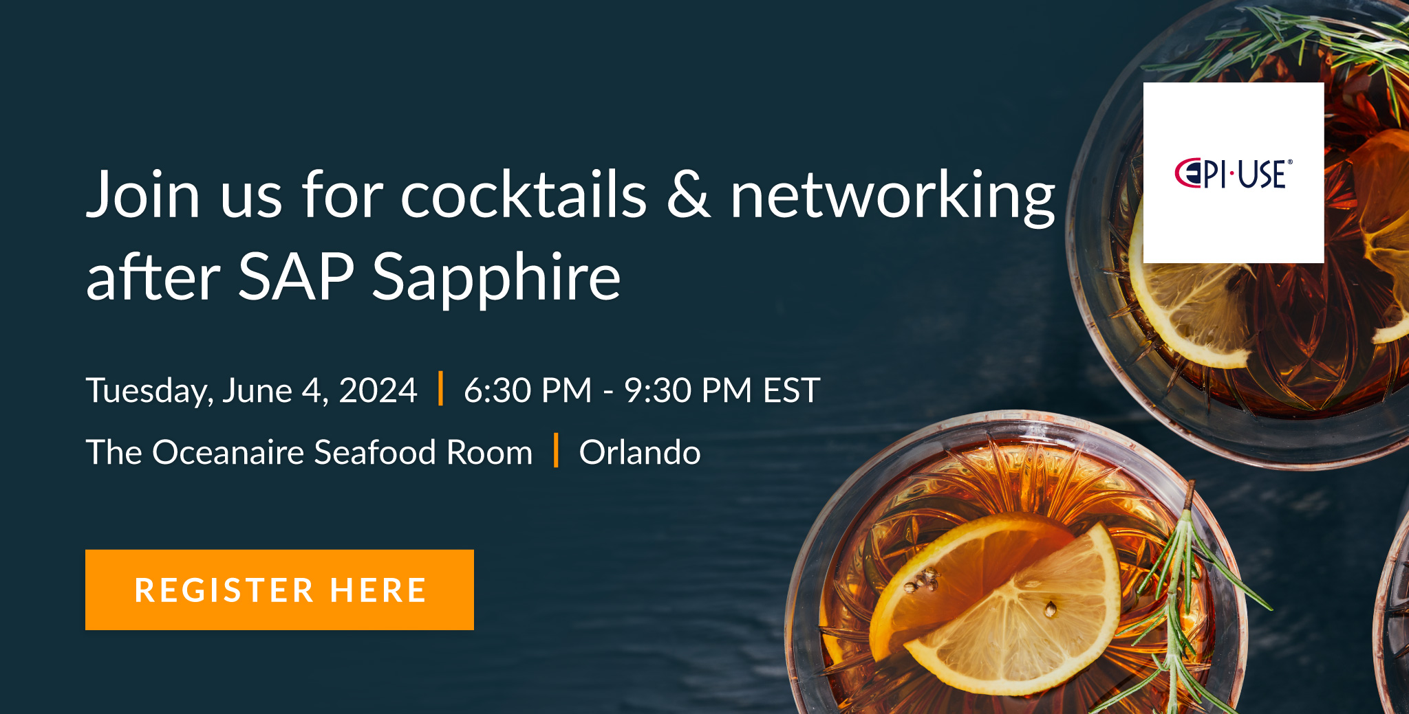 Join us for cocktails & networking after SAP Sapphire